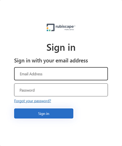 Signing into Rubiscape